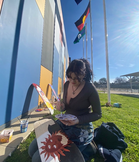 Student shares inspiration behind exhibition artwork | GOTAFE